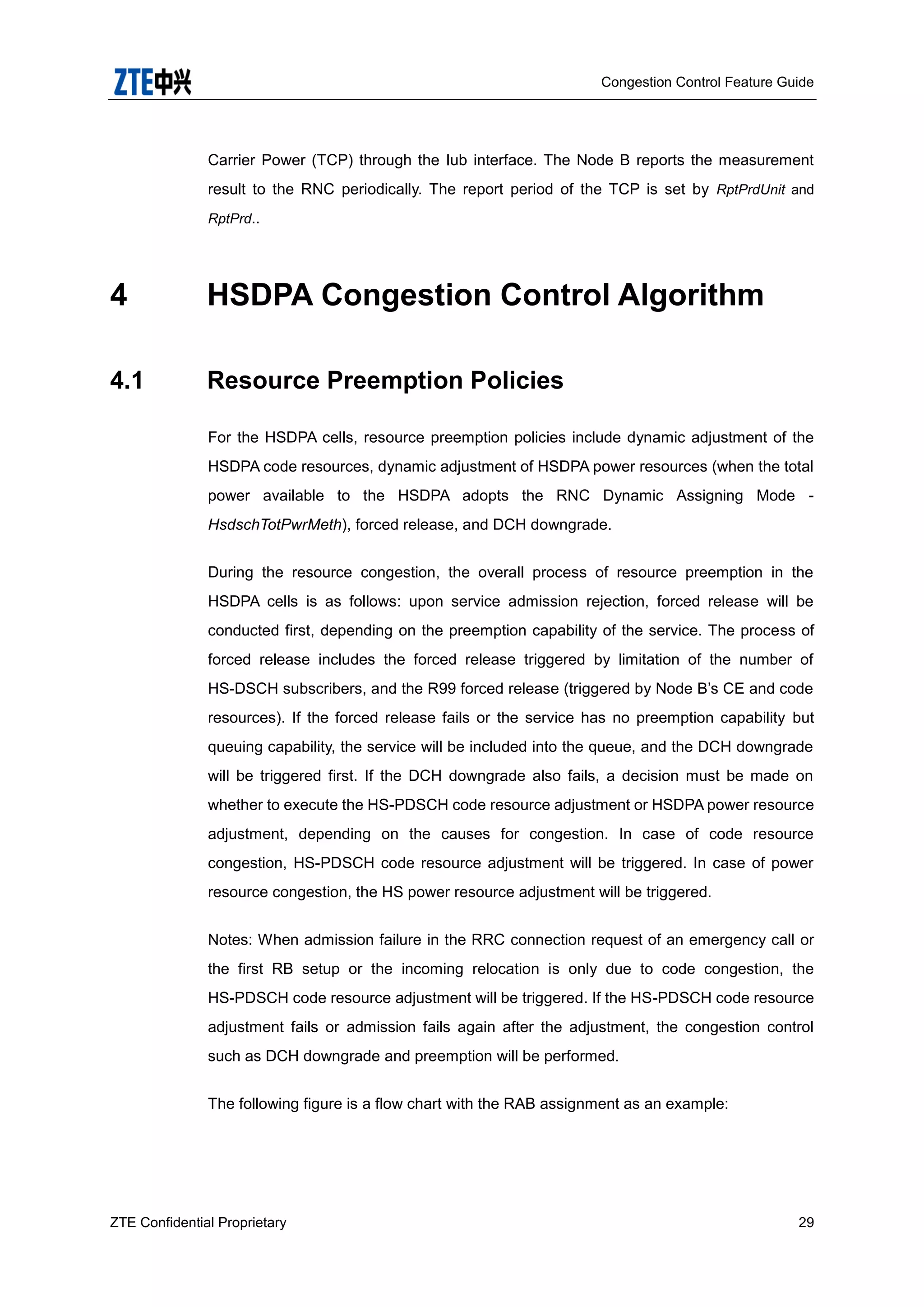 ZTE-umts-congestion-control-feature-guide-v8-5-2011312 | PDF