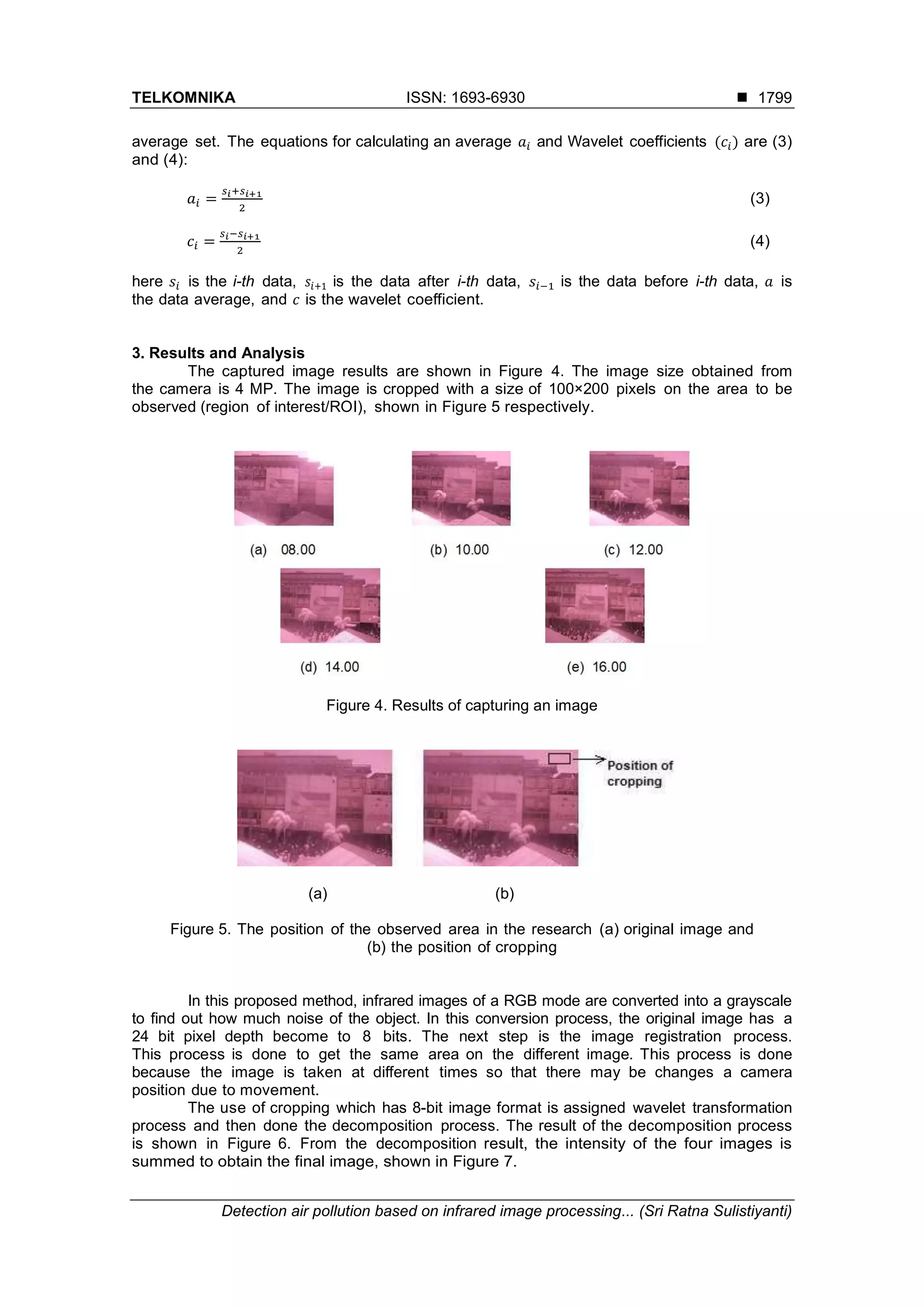 Detection air pollution based on infrared image processing | PDF