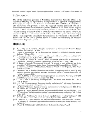 Design and Implementation of Multistage Interconnection Networks for SoC Networks | PDF