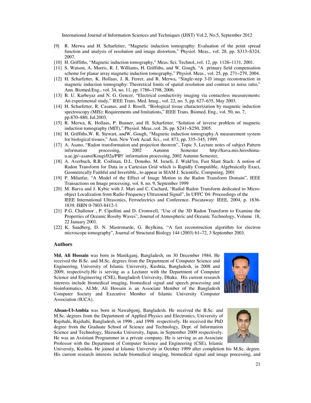 Implementation Of Radon Transformation For Electrical Impedance Tomography Eit Pdf