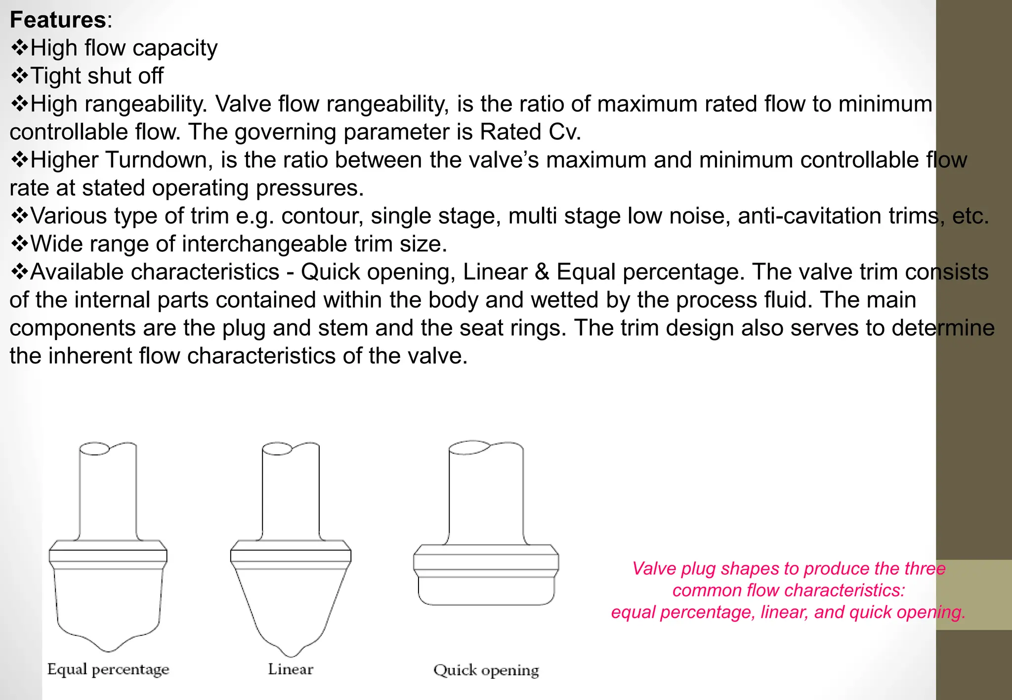 valves controls on and off and control valves | PPTX