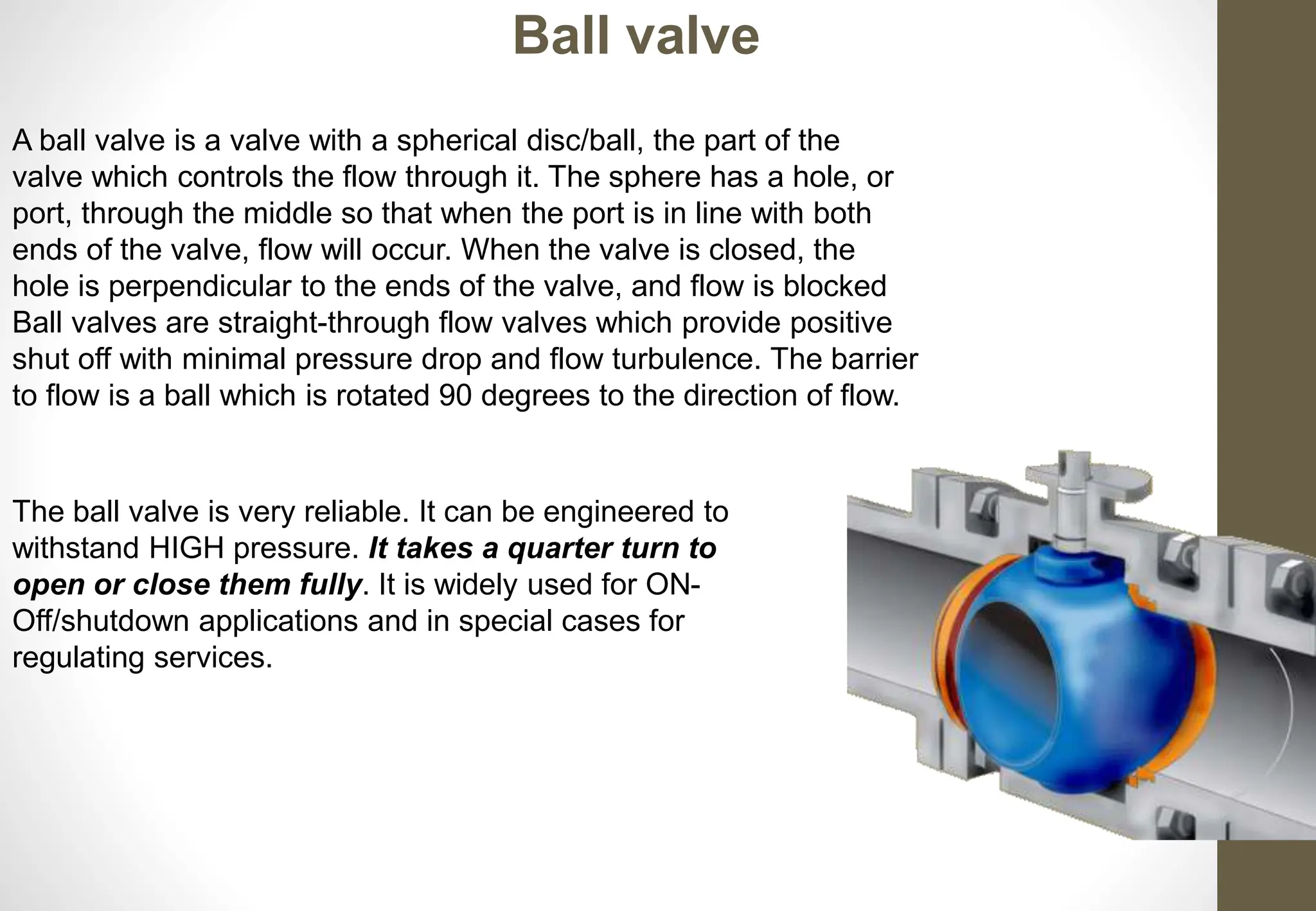 valves controls on and off and control valves | PPTX