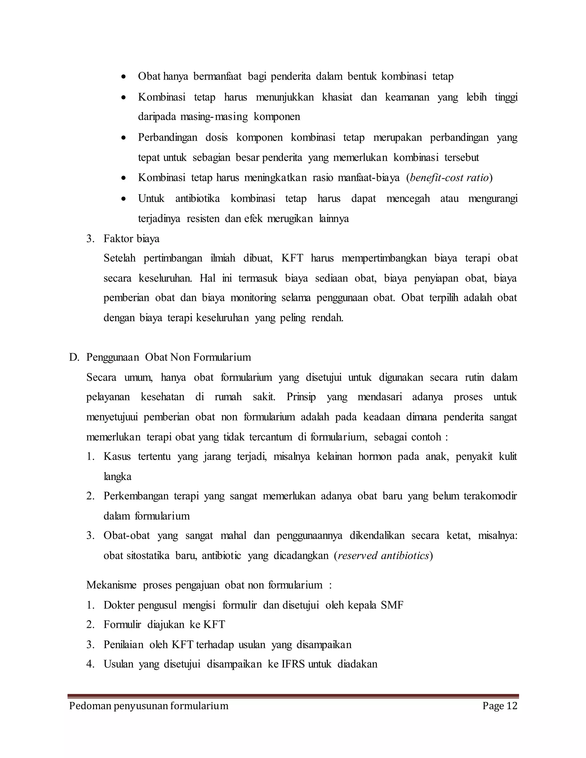 Pedoman penyusunan formularium rs | DOCX