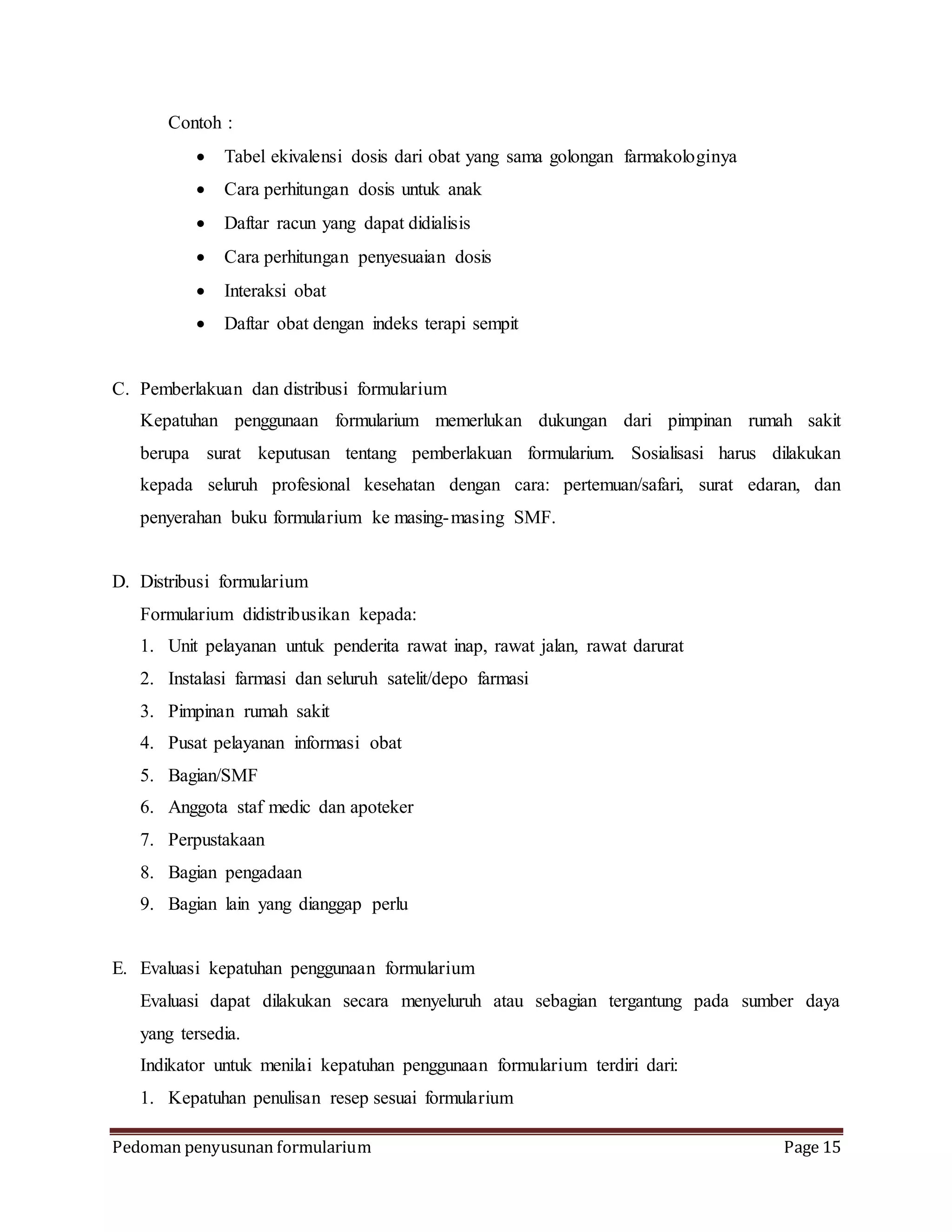 Pedoman Penyusunan Formularium Rs Docx