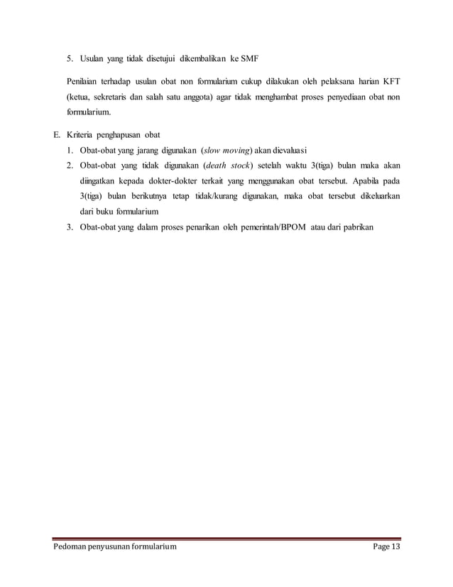 Pedoman penyusunan formularium rs | DOCX