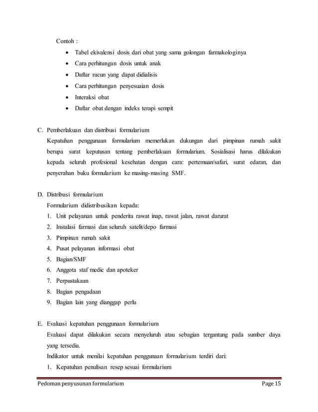 Pedoman penyusunan formularium rs | DOCX