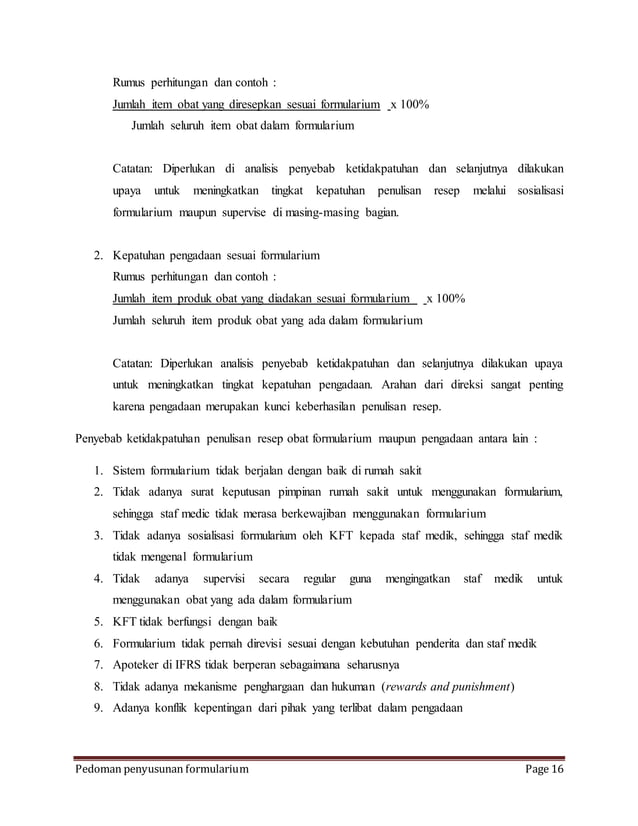 Pedoman penyusunan formularium rs | DOCX