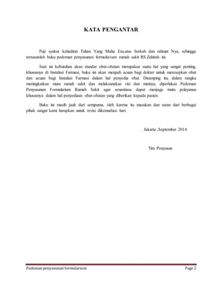 Pedoman Penyusunan Formularium Rs Docx