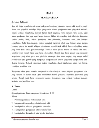 Pedoman Penyusunan Formularium Rs Docx