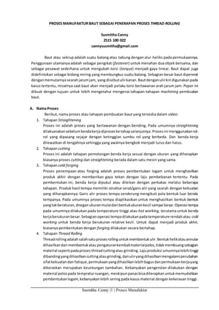 Manufacturing process in bolt company | DOCX