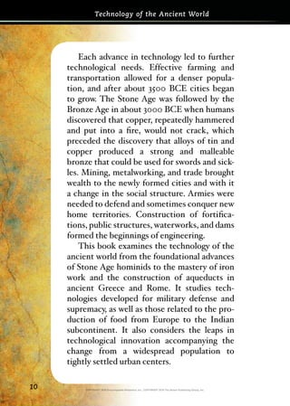 Technology Of The Ancient World Ann Hosein | PDF