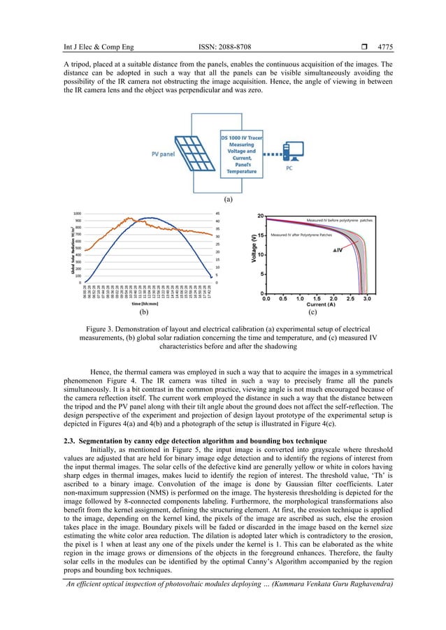 An efficient optical inspection of photovoltaic modules deploying edge detectors and ancillary ...