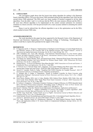 Convergence Parameter Analysis for Different Metaheuristic Methods ...
