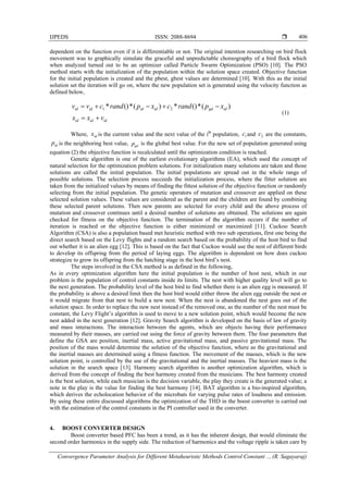 Convergence Parameter Analysis for Different Metaheuristic Methods Control Constant Estimation ...