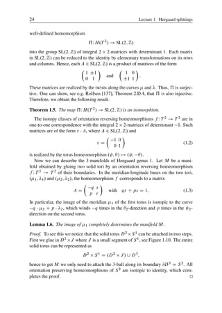 Lectures On The Topology Of 3manifolds An Introduction To The Casson ...