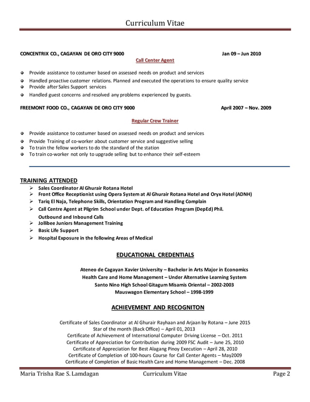 cv 2015 | PDF