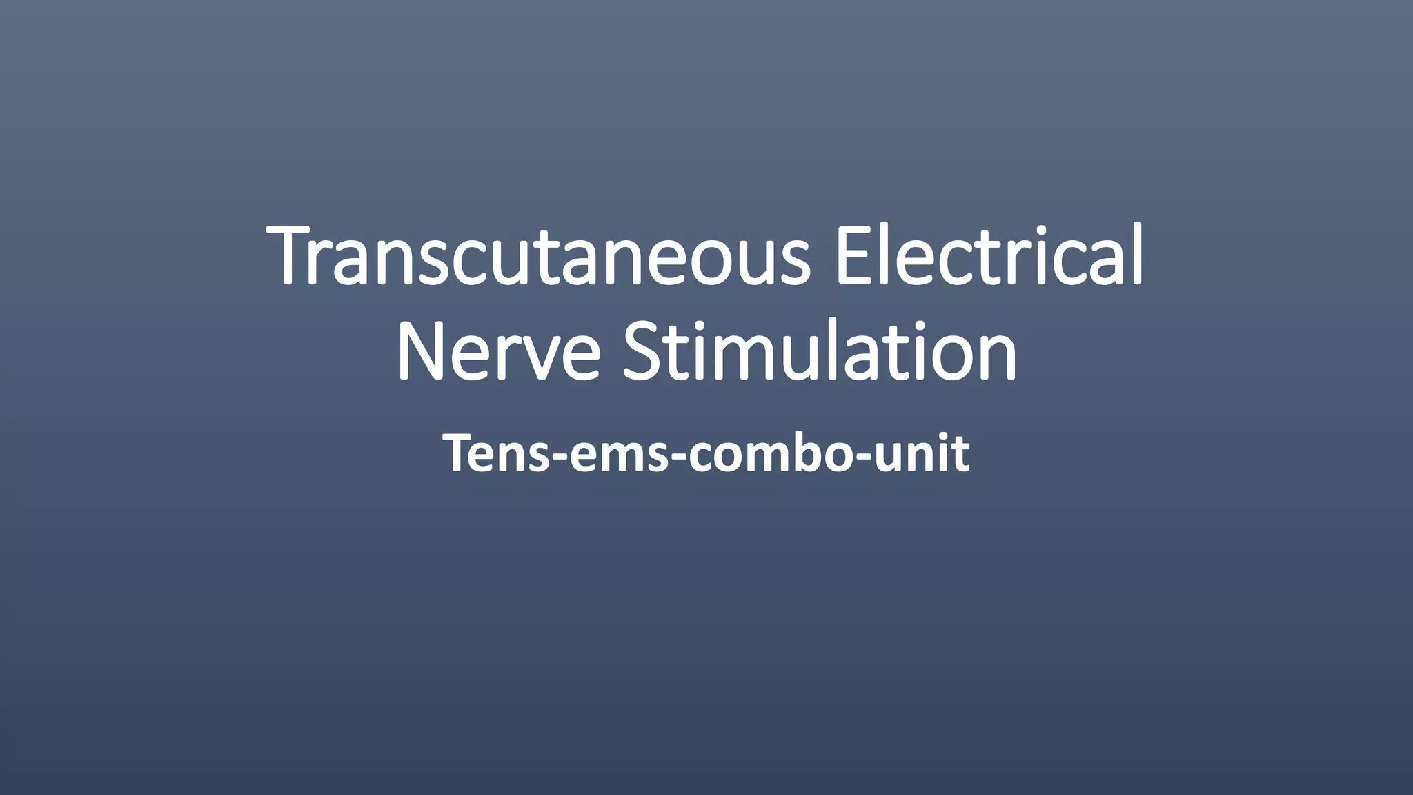 PainRX Store: TENS EMS Combo Unit | PPTX