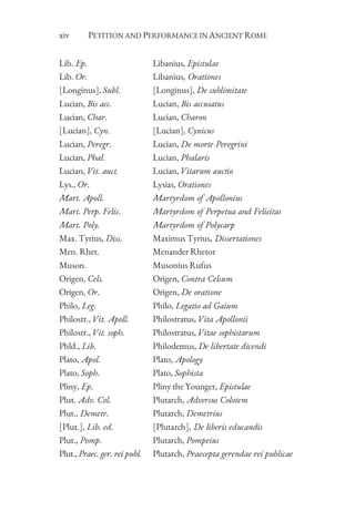 Petition And Performance In Ancient Rome Brandon Cline | PDF