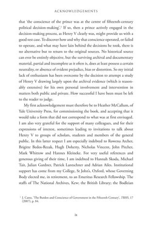 Henry V The Conscience Of A King Malcolm Vale | PDF
