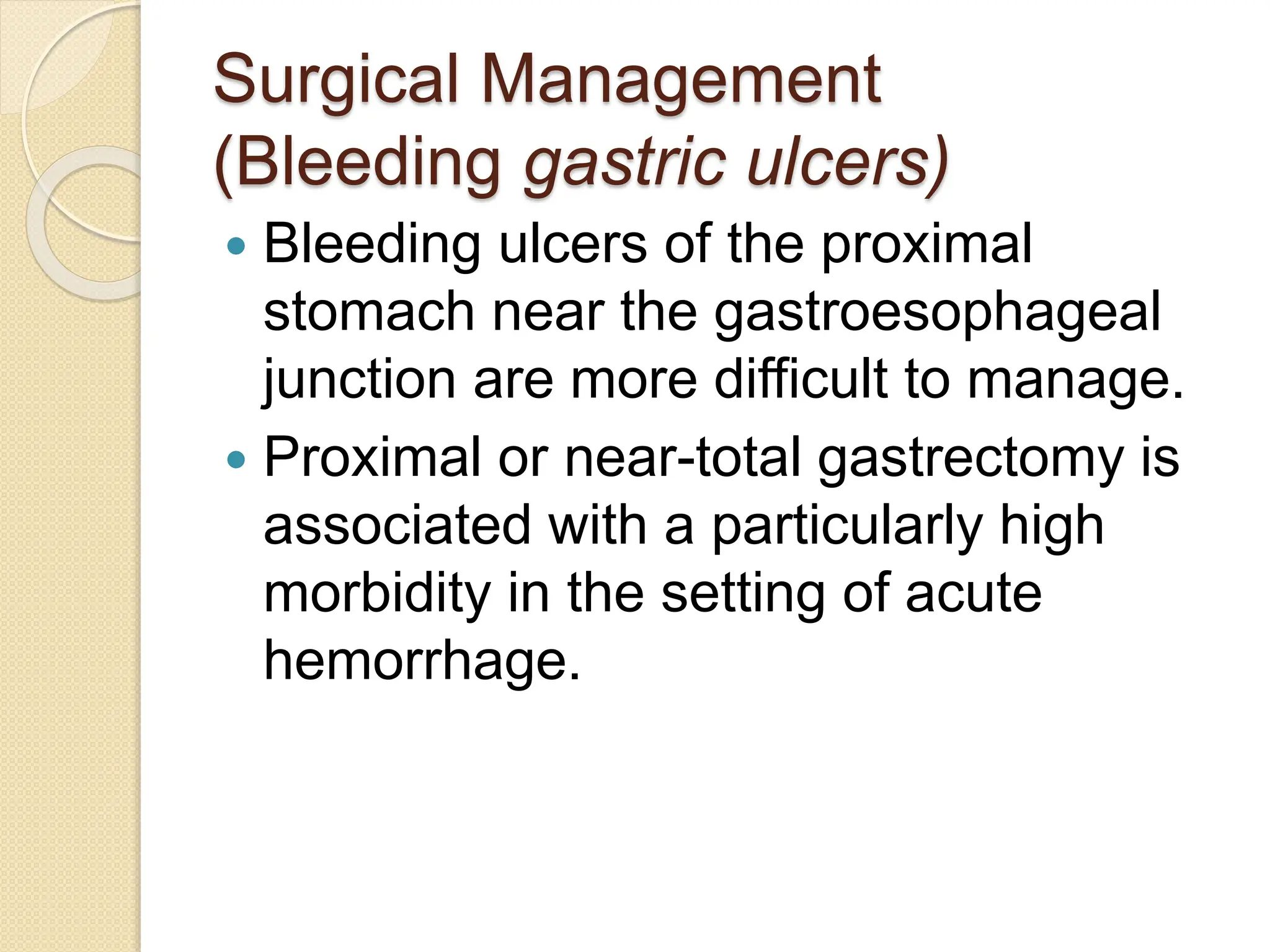 acute upper gi bleeding approch and managment | PPT