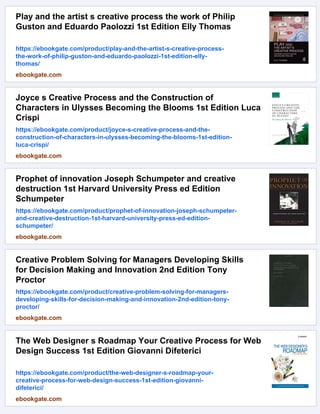 Innovation and the Creative Process Lars Fuglsang | PDF