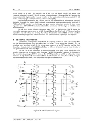 An Improved DTFC based Five Levels - NPC Inverter Fed Induction Motor for Torque Ripple ...