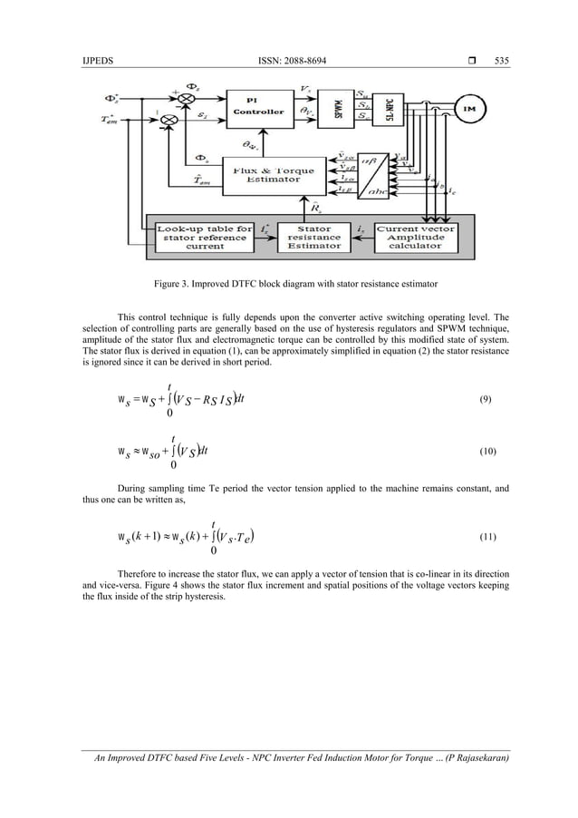 An Improved Dtfc Based Five Levels Npc Inverter Fed Induction Motor