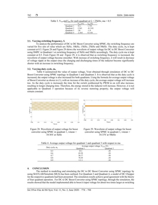 Modeling and simulation of DC to DC boost converter using single phase matrix converter topology ...