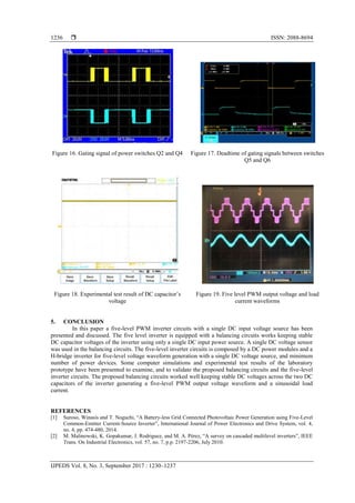 Five-level PWM Inverter with a Single DC Power Source for DC-AC Power Conversion | PDF