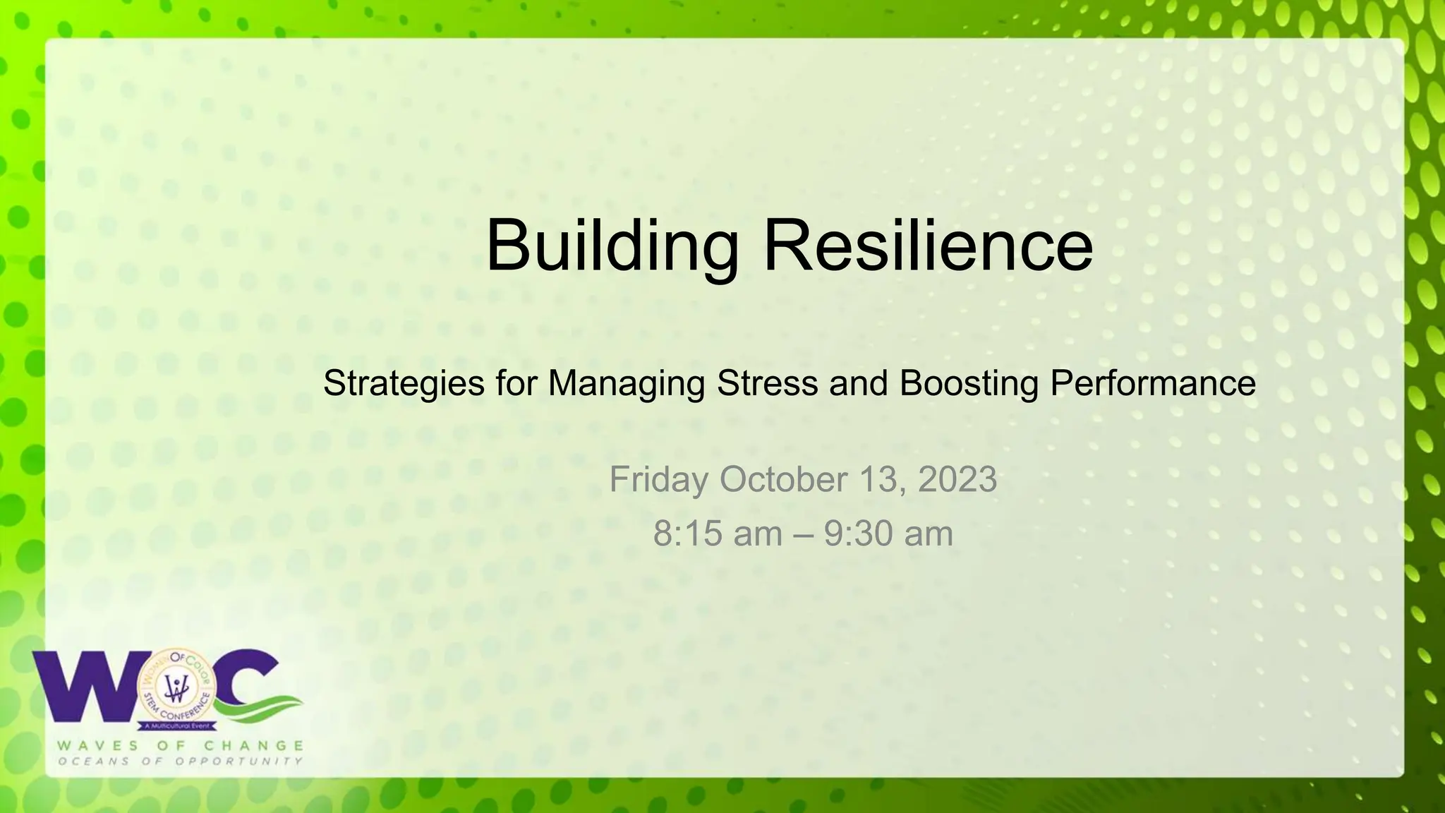 Building Resilience: Strategies for Managing Stress and Boosting Performance | PPT