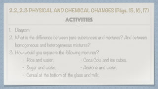 Pure substances and mixtures | PDF