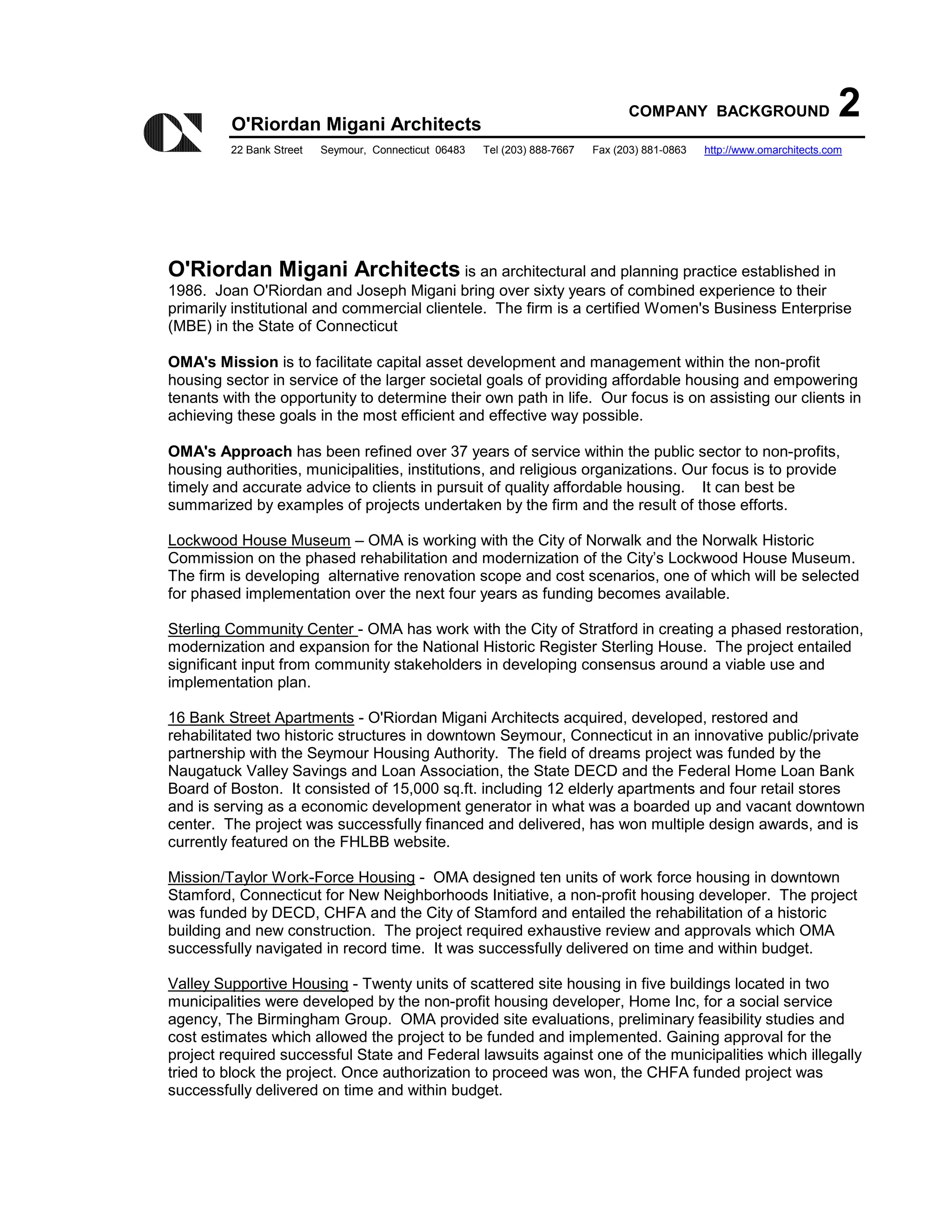 Sample OMA RFQ Submission | PDF