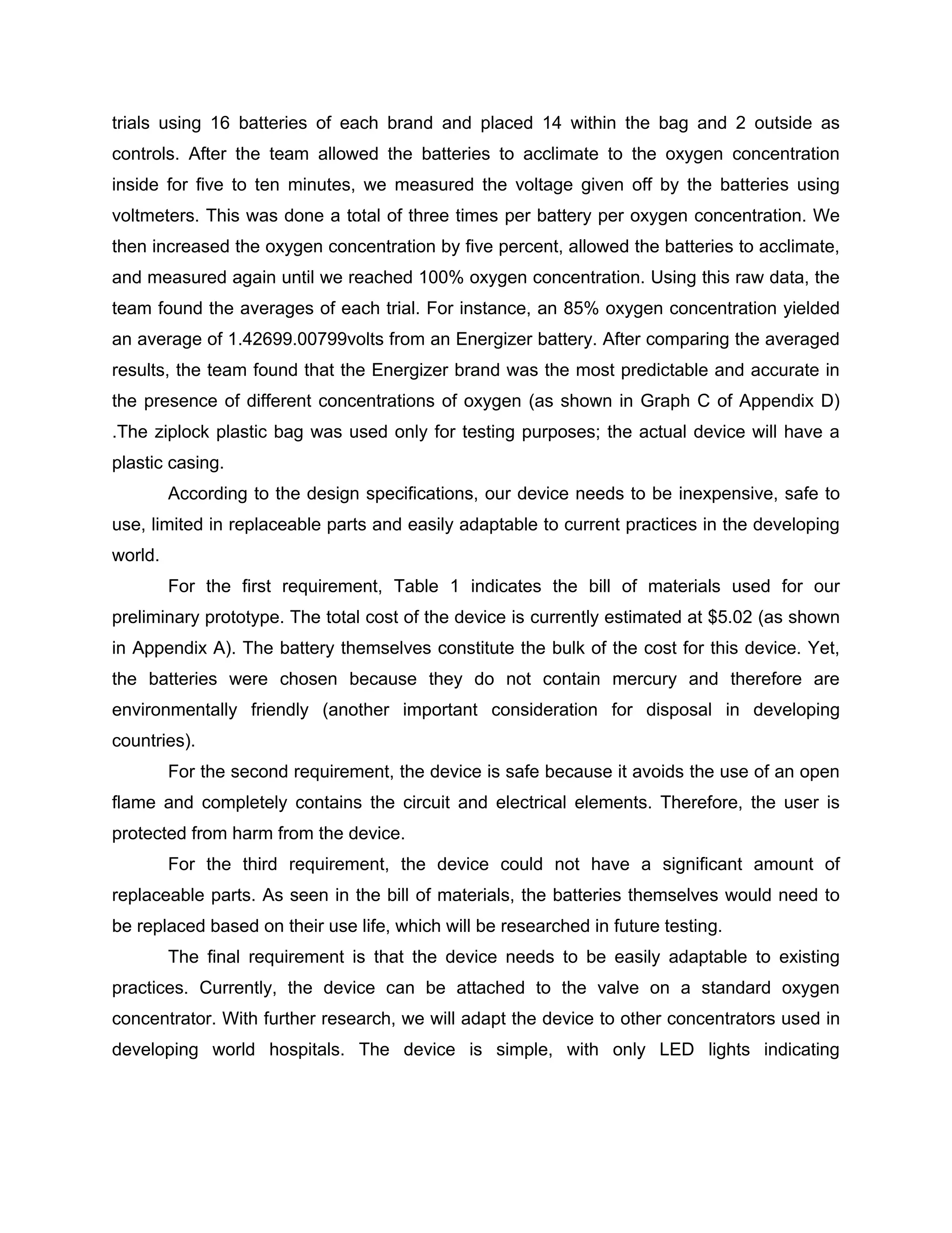 Oxygen Conc Analyzer Final Report | PDF