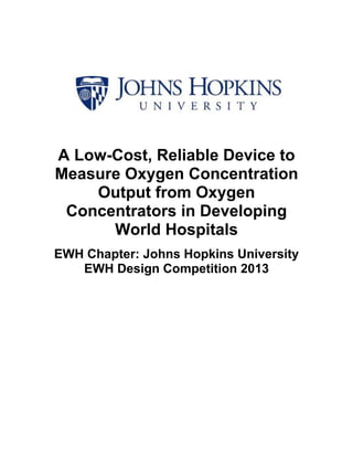 Oxygen Conc Analyzer Final Report | PDF