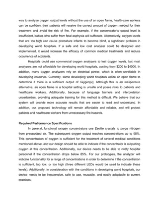 Oxygen Conc Analyzer Final Report | PDF
