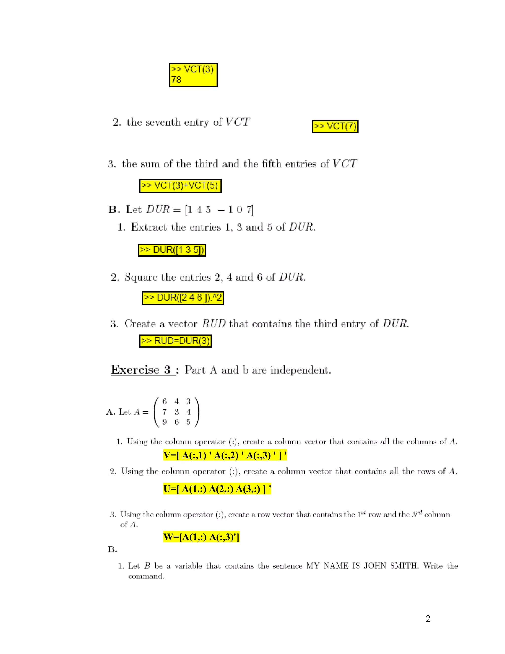 matlab example | PDF