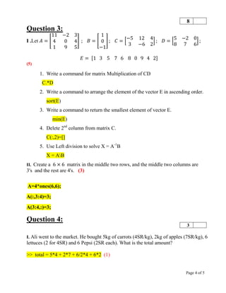 matlab example | PDF
