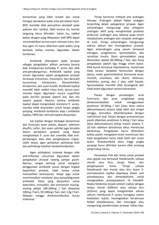 Tata laksana terkini Acne Vulgaris | PDF