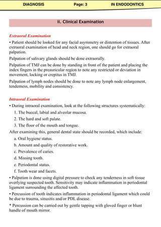 DIAGNOSIS IN ENDODONTICS | PDF