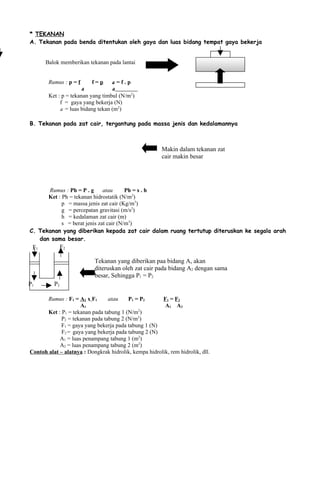 Rumus Fisika Kelas 8 | DOC