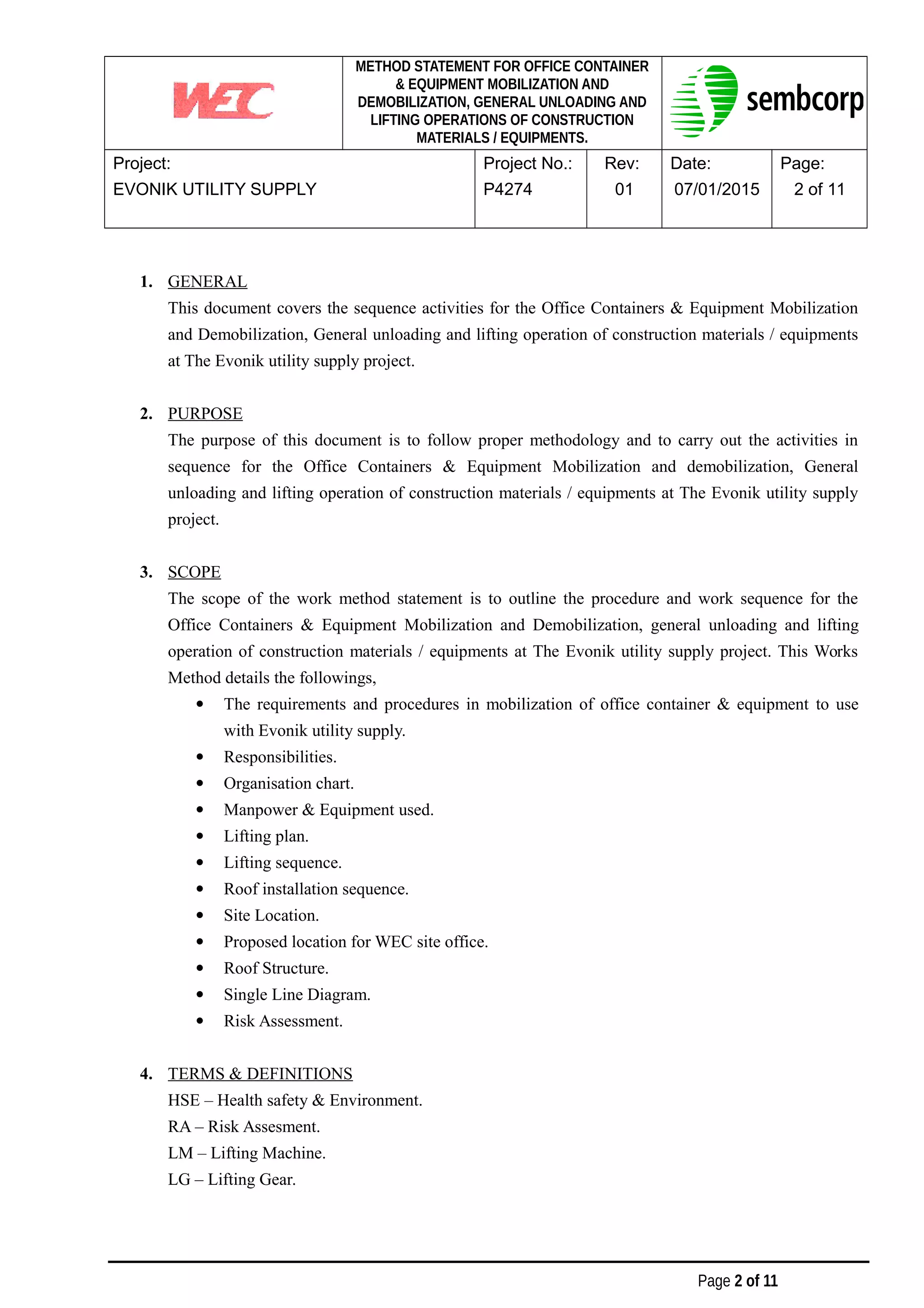 252113184 method-statement-for-office-container-and-equipment ...