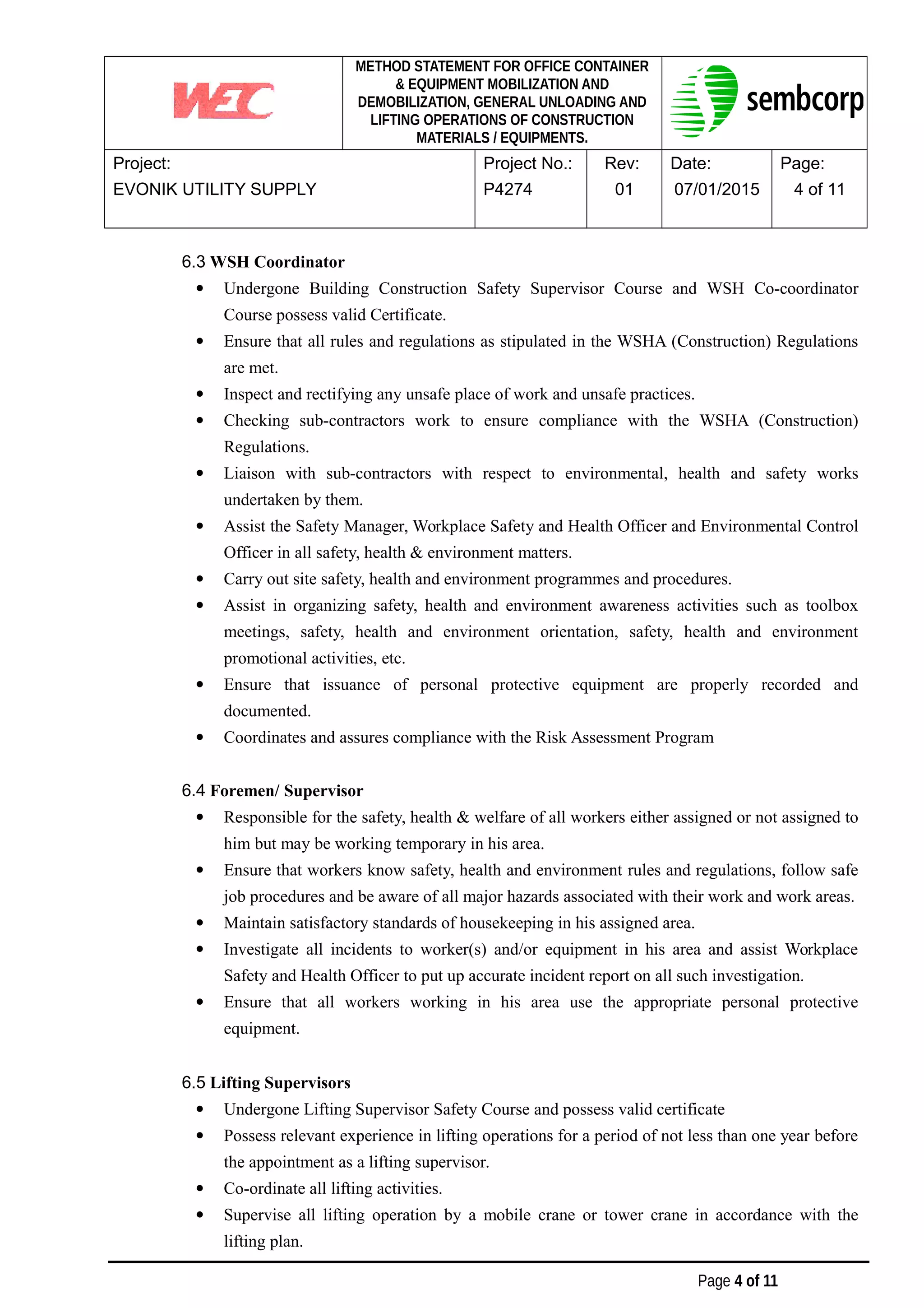 252113184 method-statement-for-office-container-and-equipment ...