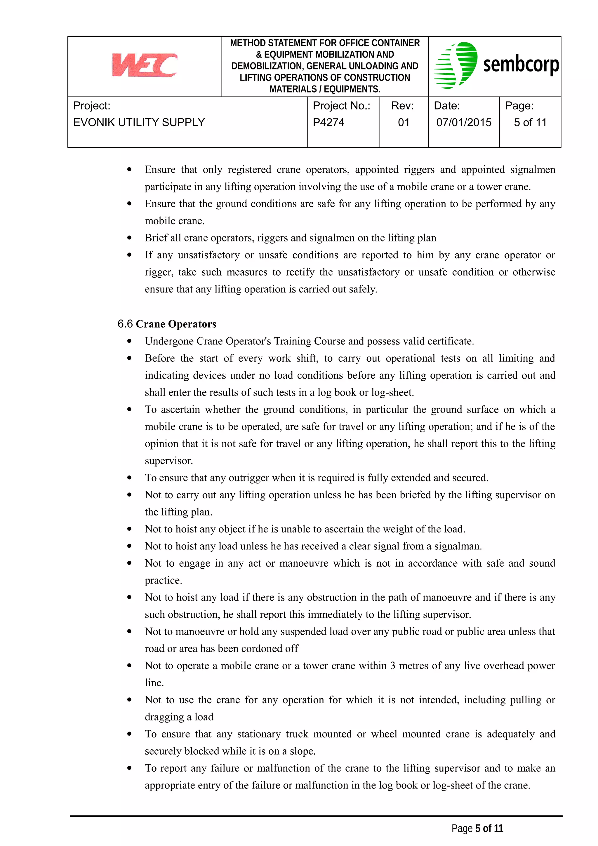 252113184 method-statement-for-office-container-and-equipment ...