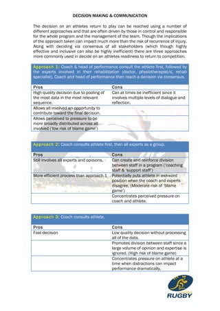Decision Making & Communication | PDF