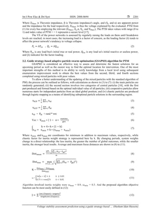 Voltage stability assessment prediction using a guide strategy-based adaptive particle swarm ...