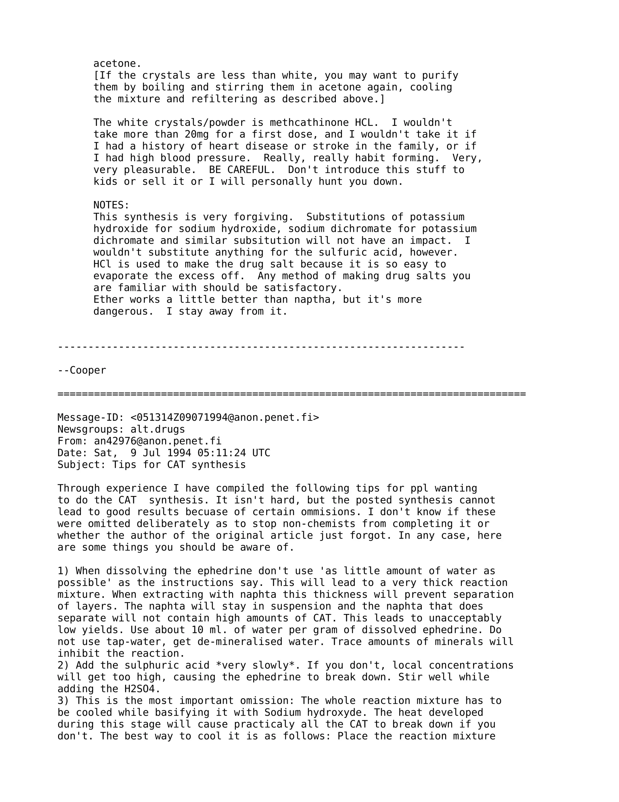 2522894 Methcathinone Synthesis 1 | PDF