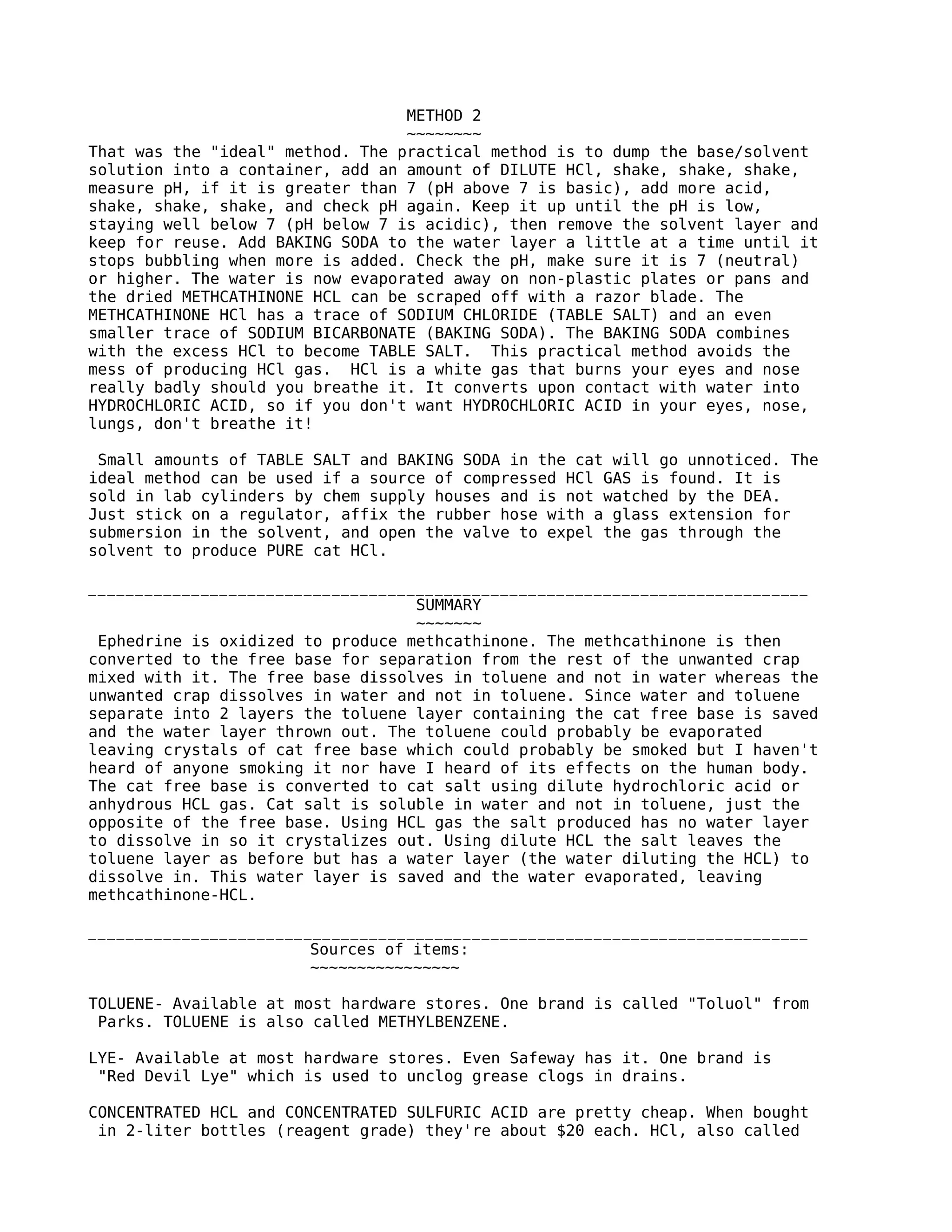 2522894 Methcathinone Synthesis 1 | PDF