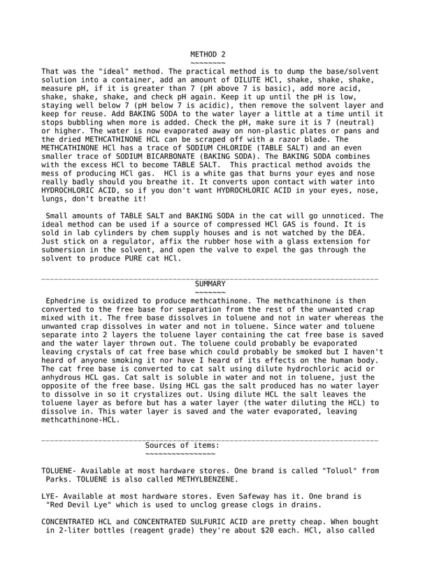 2522894 Methcathinone Synthesis 1 | PDF