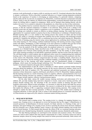 Blended learning model towards vocational students’ learning outcomes ...