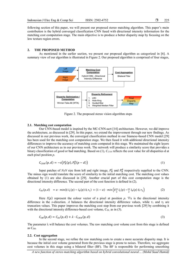 A New Function Of Stereo Matching Algorithm Based On Hybrid Convolutional Neural Network Pdf